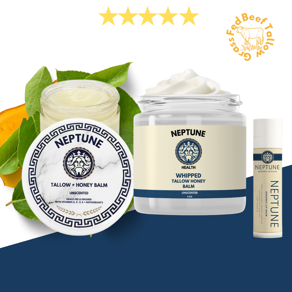 Neptune Health - #1 Rated USA Grass Fed Tallow & Honey Balm