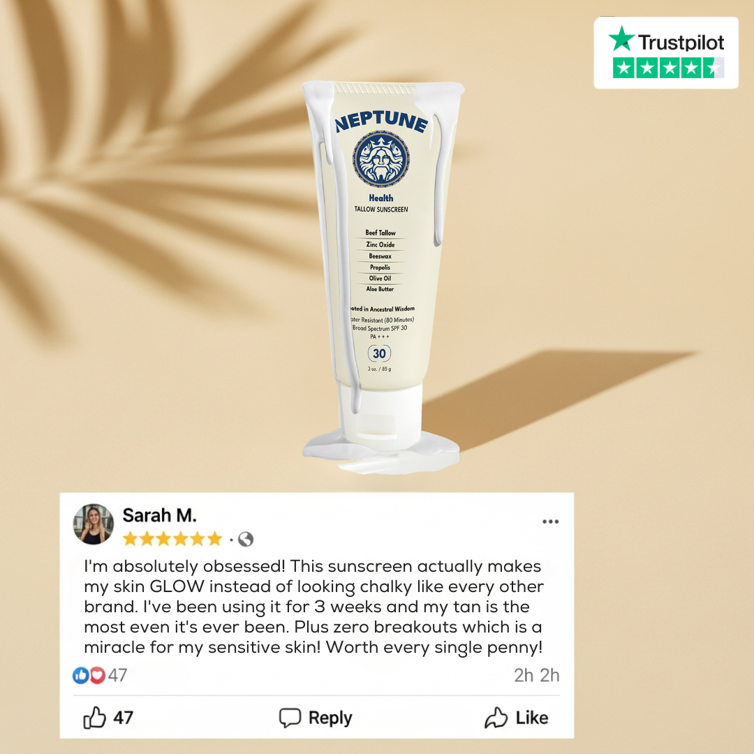 Neptune Health - #1 Rated Non-Toxic Sunscreen with Tallow and Zinc